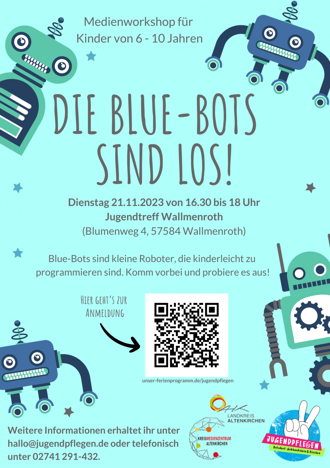 Die Bluebots sind los! - Die Jugendpflegen